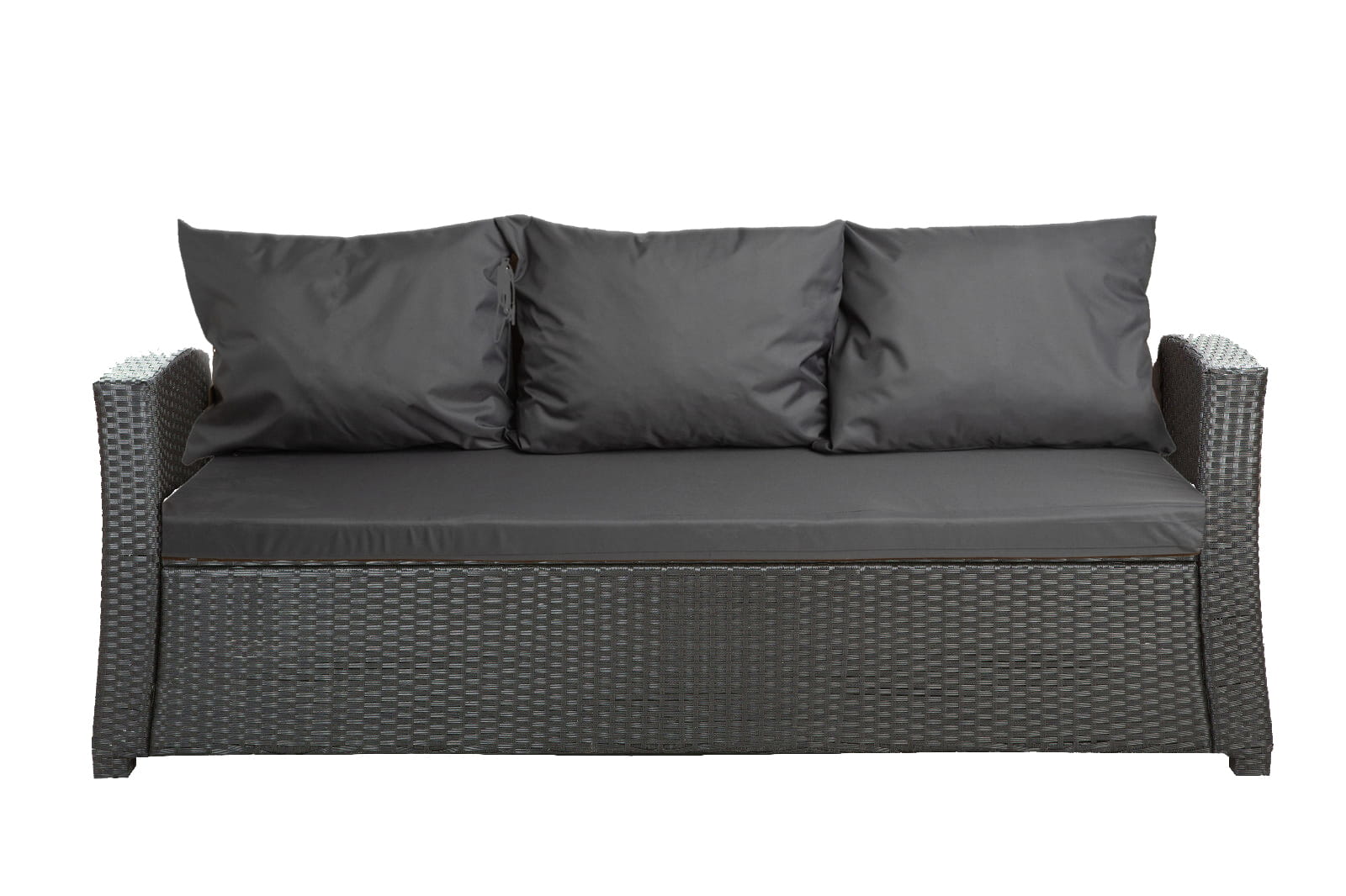 Cojines para sofá de exterior antracita Cojines para sofá de 3 plazas ...