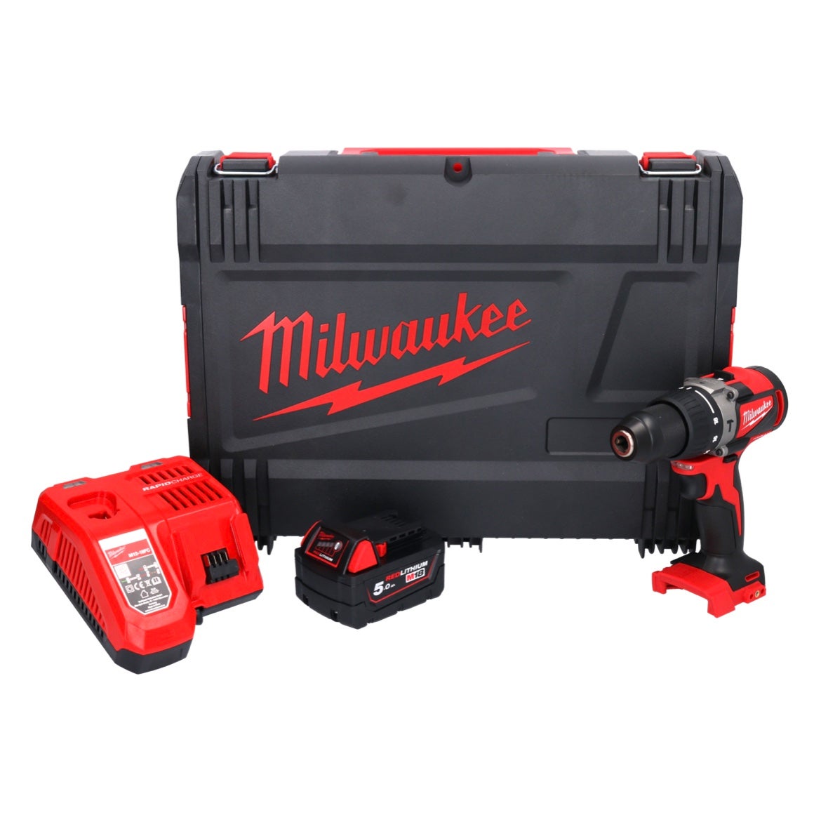 Milwaukee M18 BLPD2-501X Perceuse-visseuse à percussion sans fil 82Nm ...