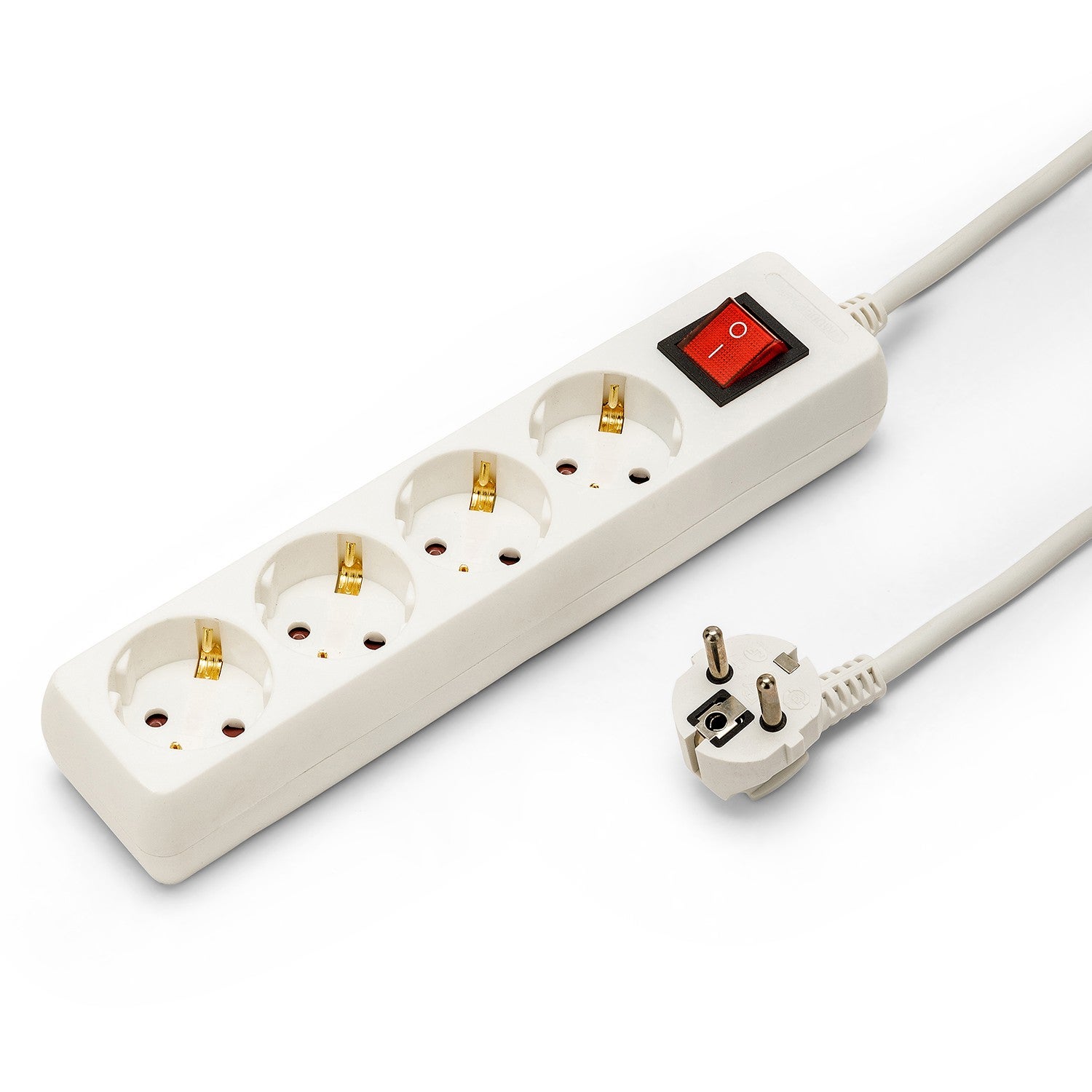 Regleta estándar Schuko x16A, con interruptor, cable de 1m de longitud ...