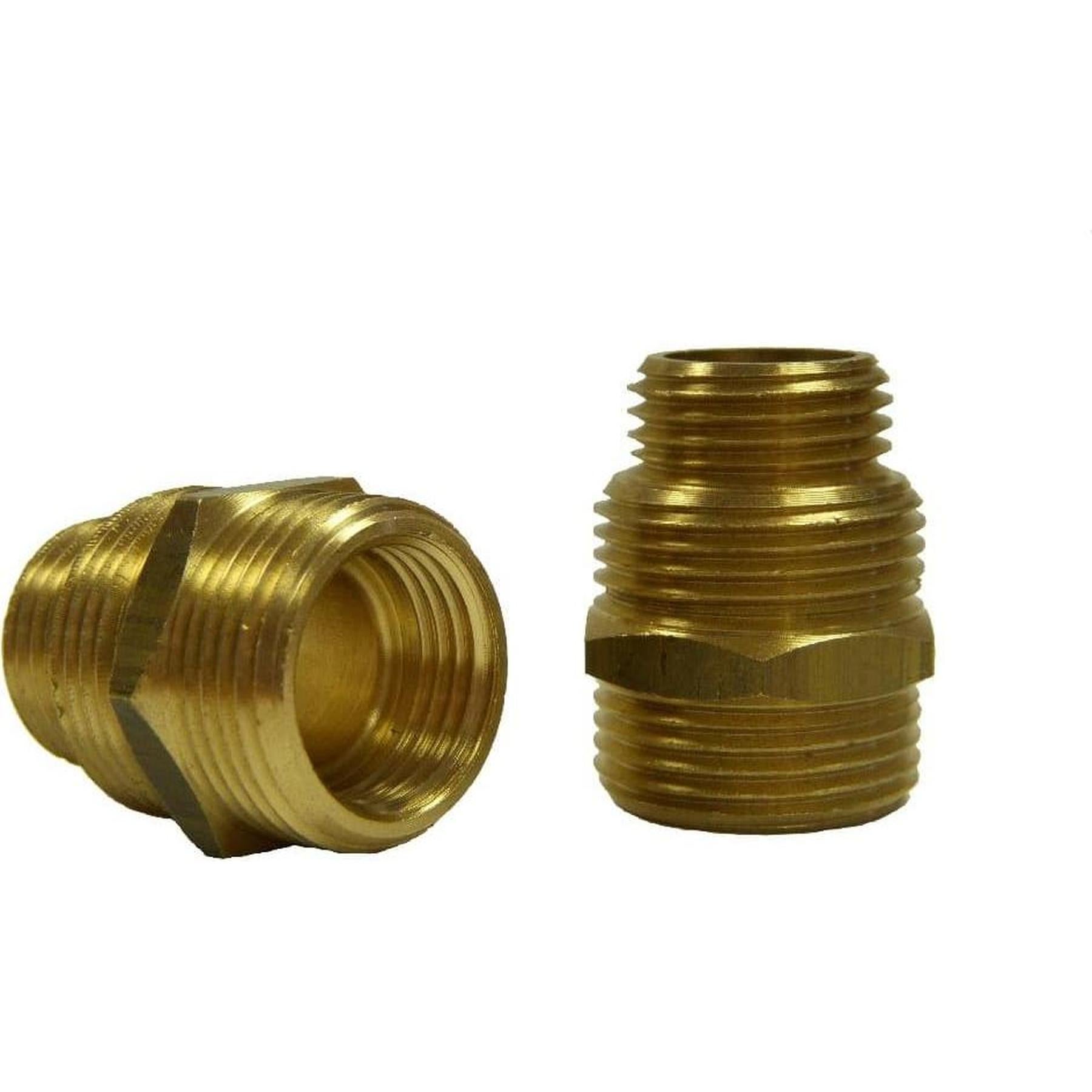 Juego de 2 racores macho multirosca de latón de diámetro 1/2" (15x21 ...