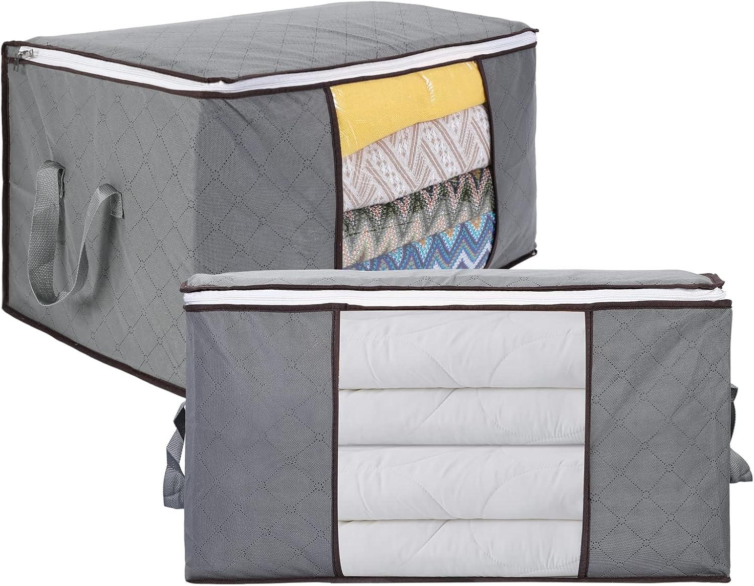 Sac de Rangement pour Vetement, 2PCS 90L Sac de Rangement pour Couette ...