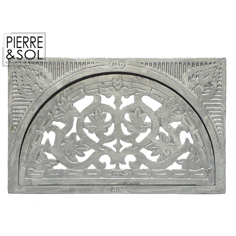 Soupirail - Grille de cave demi-lune en aluminium - 50 x 32 cm | Bricoman