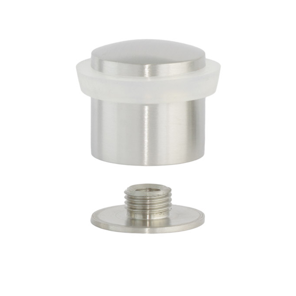 Butoir de porte au sol à visser 3cm en acier inoxydable, caoutchouc de ...