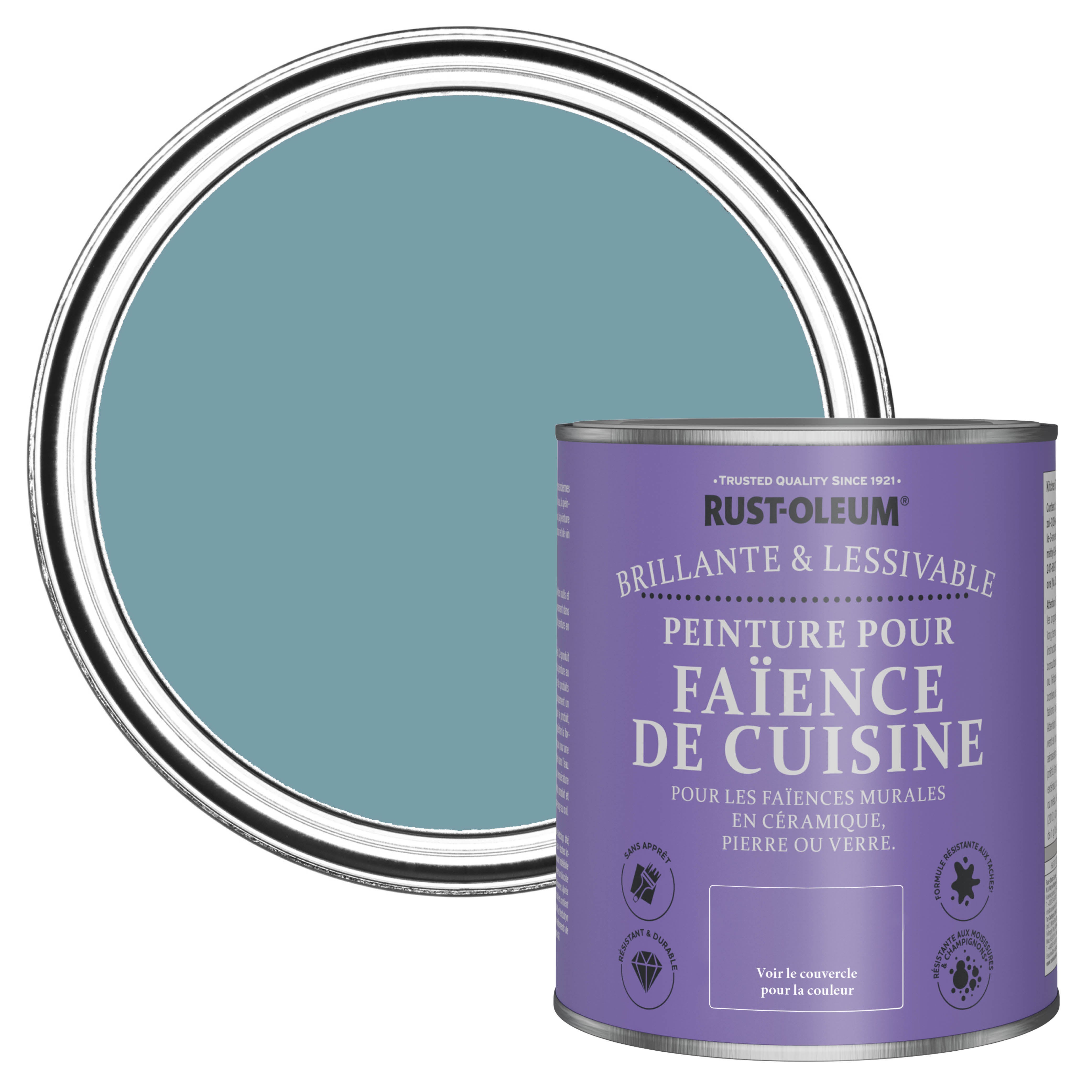 Rust-Oleum Peinture Bleue pour Faïence de Cuisine, Brillant - Océan ...