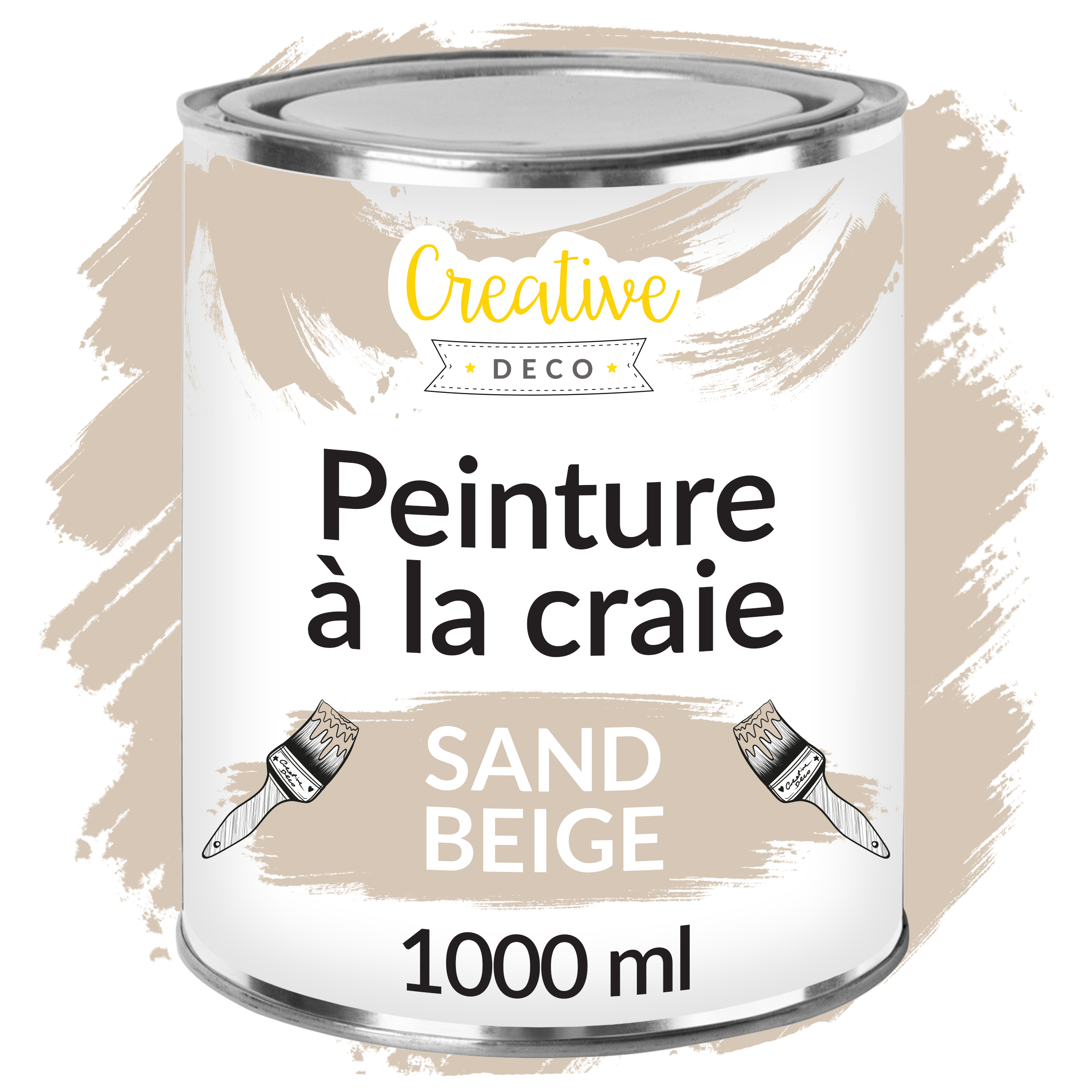 Creative Deco 1L Beige Polvo Pintura a la Tiza para Muebles Chalk Paint ...