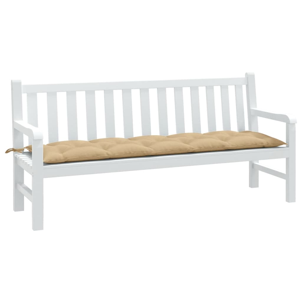 Coussin d'extérieur | Coussin de banc de jardin beige mélangé 180x50x7 ...