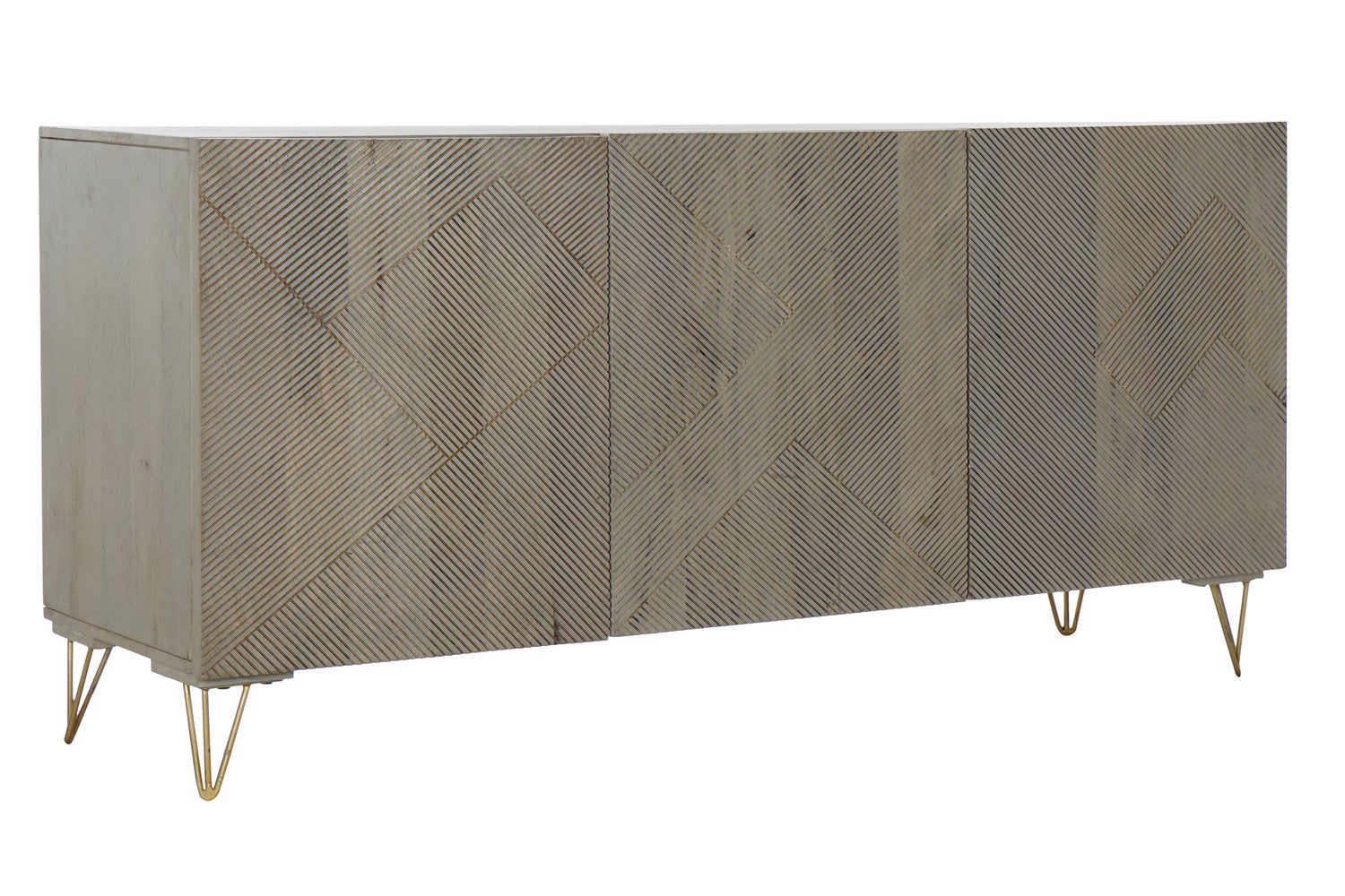 Buffet Mango Metal 160X45X75 Gris | Leroy Merlin