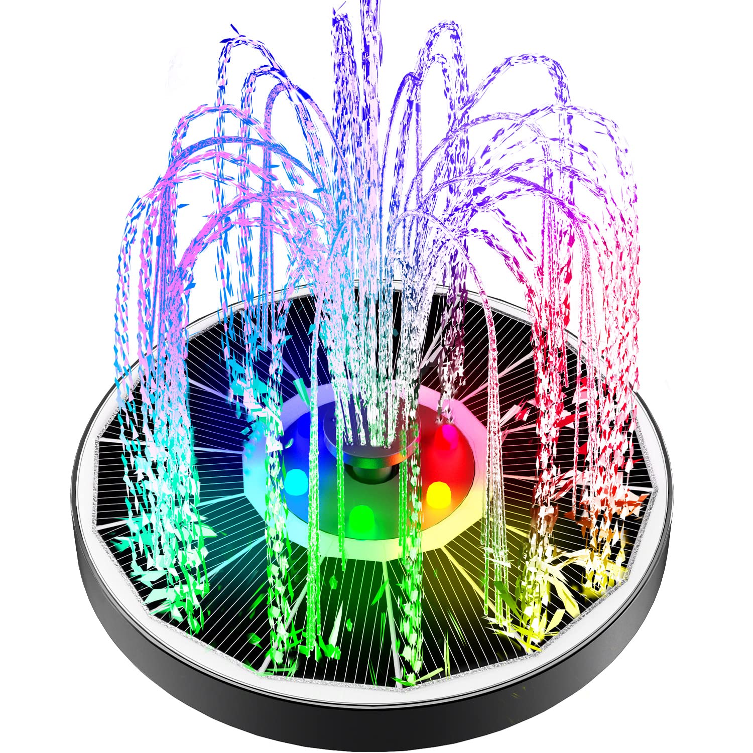 Bomba de fuente solar, lámpara de fuente solar con boquilla ...