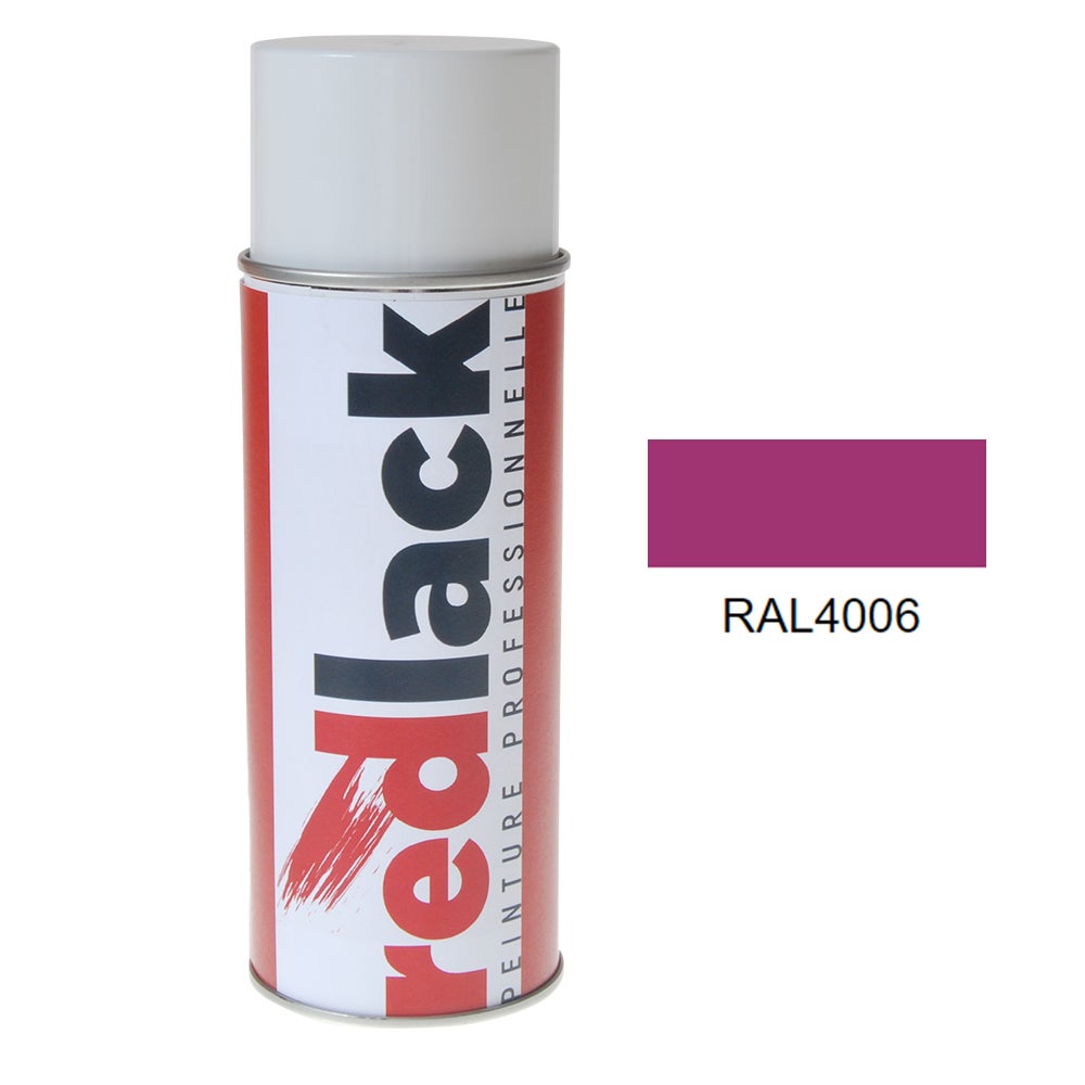 Redlack Peinture aérosol RAL 4006 Brillant multisupport | Leroy Merlin