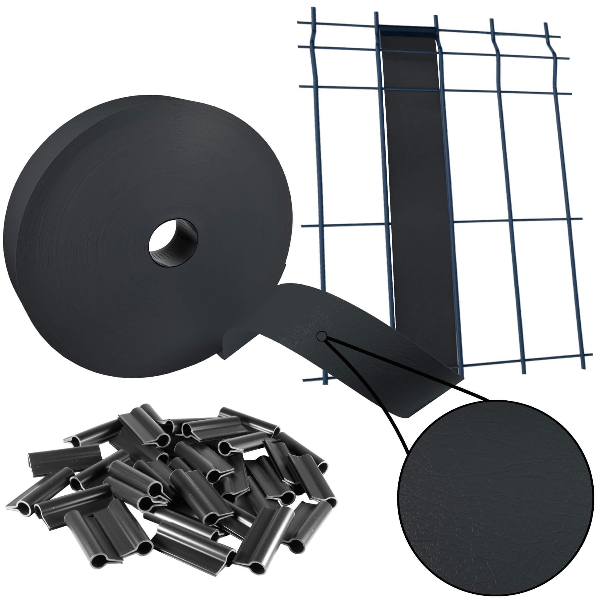 SORTON® - Lamelle Occultant Grillage Rigide, Kit de lamelles ...