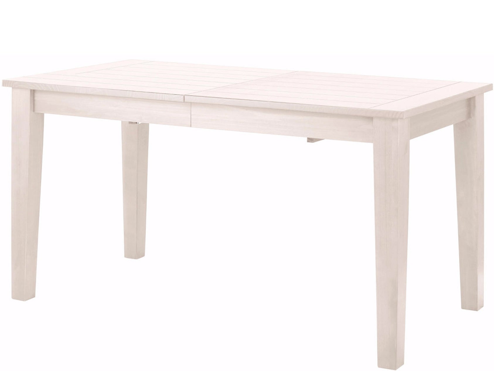 America|Table à manger avec rallonge 180 cm 8 places en pin blanc ...