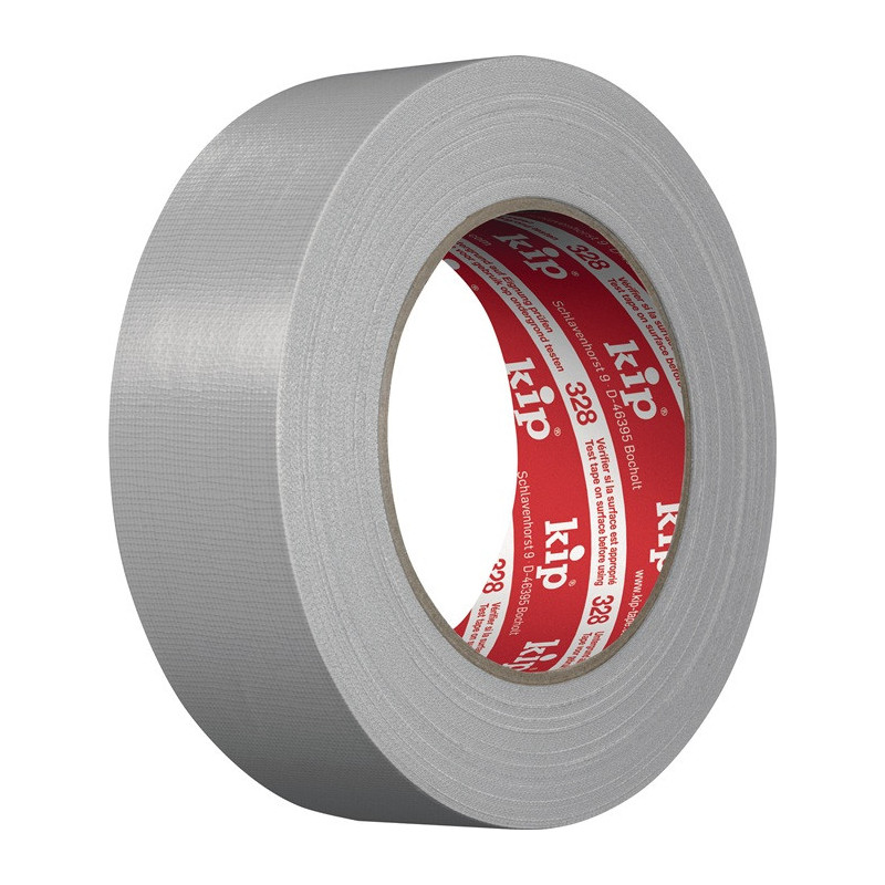 Bande tissée Extra 328 gris clair L.25m L.48mm Rl.KIP (Par 6) | Leroy Merlin