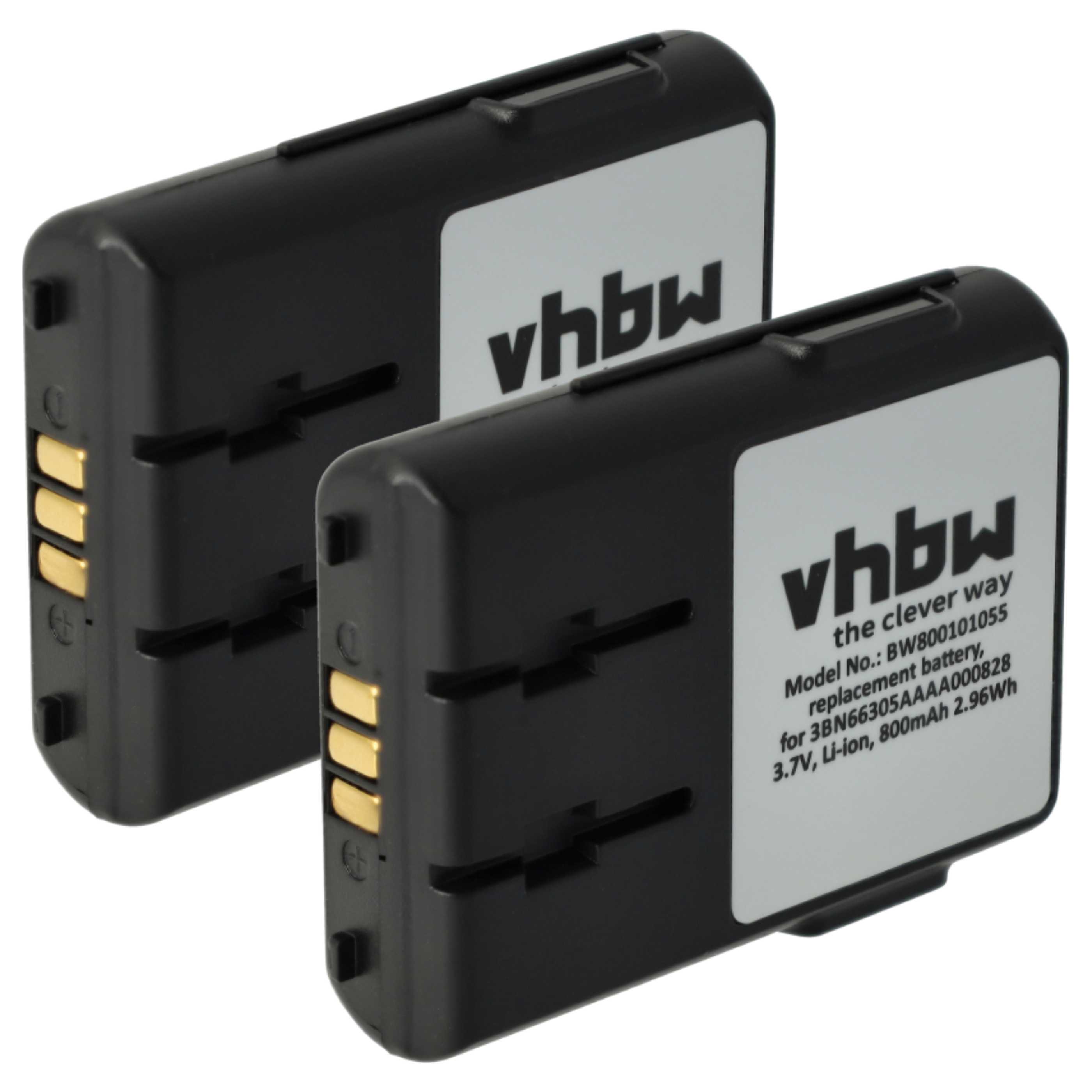 Vhbw 2x Batterie compatible avec T-Systems Octophone Open 300D, Open ...