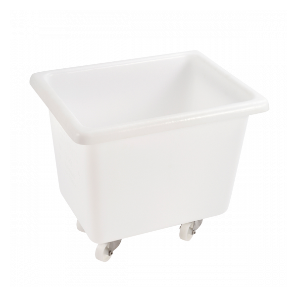 Bac grand volume 500 L - 4 roues pivotantes dont 2 avec freins - blanc ...