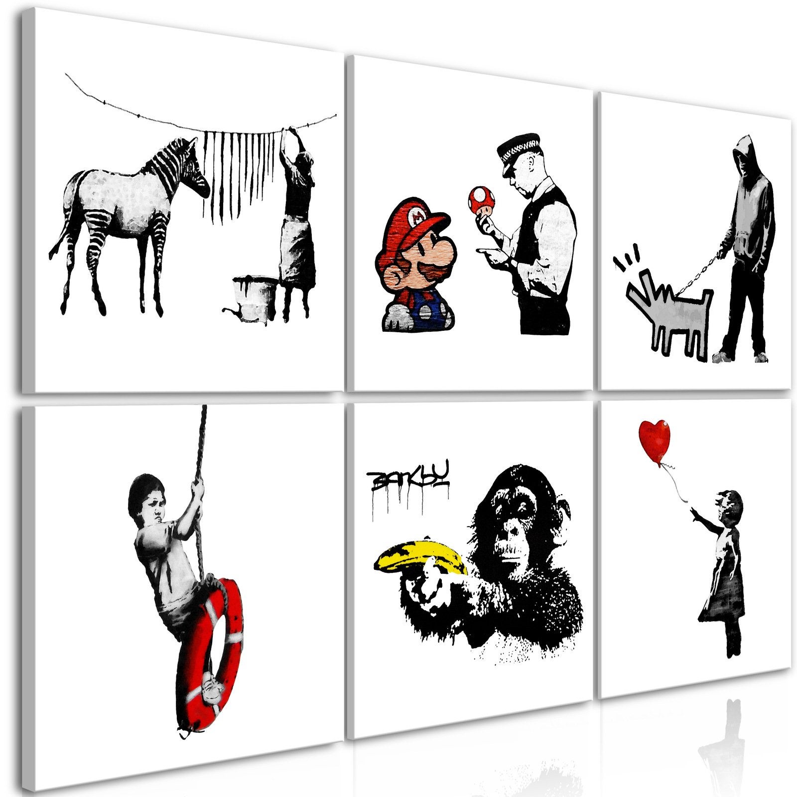 Tableau Style Banksy (6 Parties) | Leroy Merlin