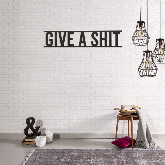 Décoration Murale Mots En Acier Laminé Noir Homemania | Leroy Merlin