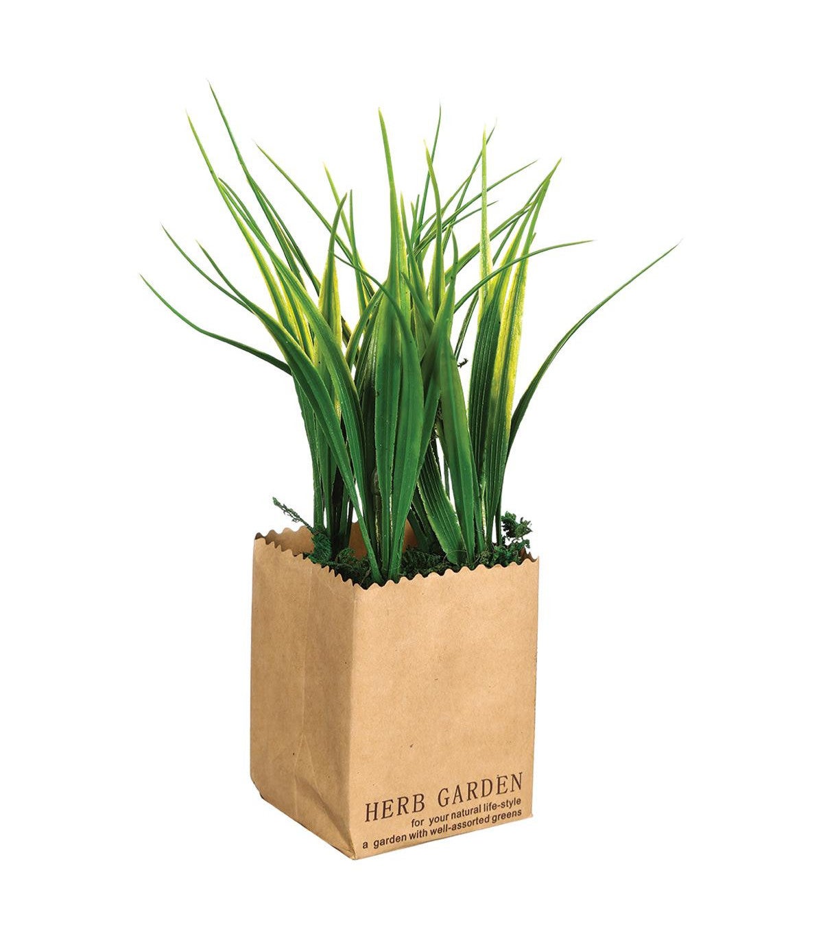 Composition florale artificielle Pot en papier | Leroy Merlin