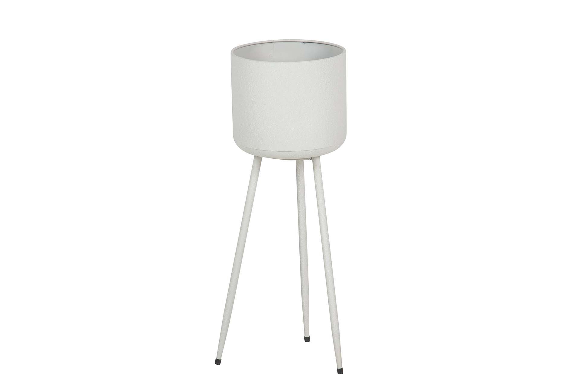 Plantero Metal Blanco 23x23x65 Cm | Leroy Merlin