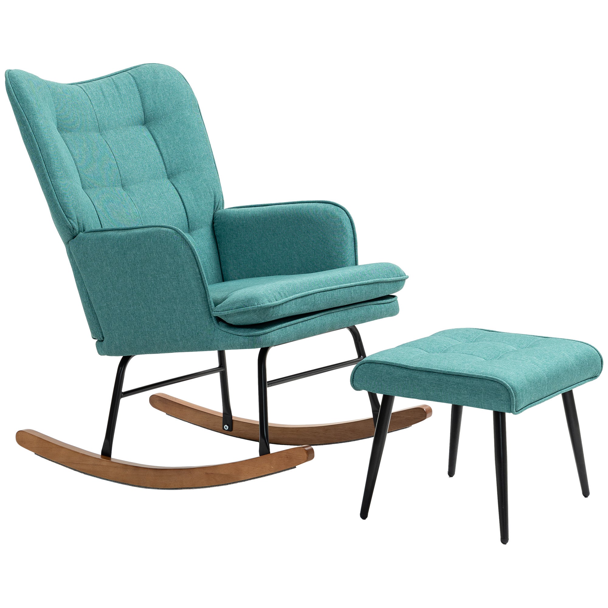 Silla colgante con reposapiés, asiento ancho, respaldo alto, imitación ...