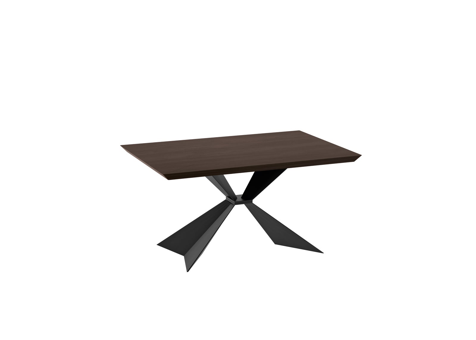 Stark - Mesa fija (160 x 90 cm) en chapa negra | Leroy Merlin