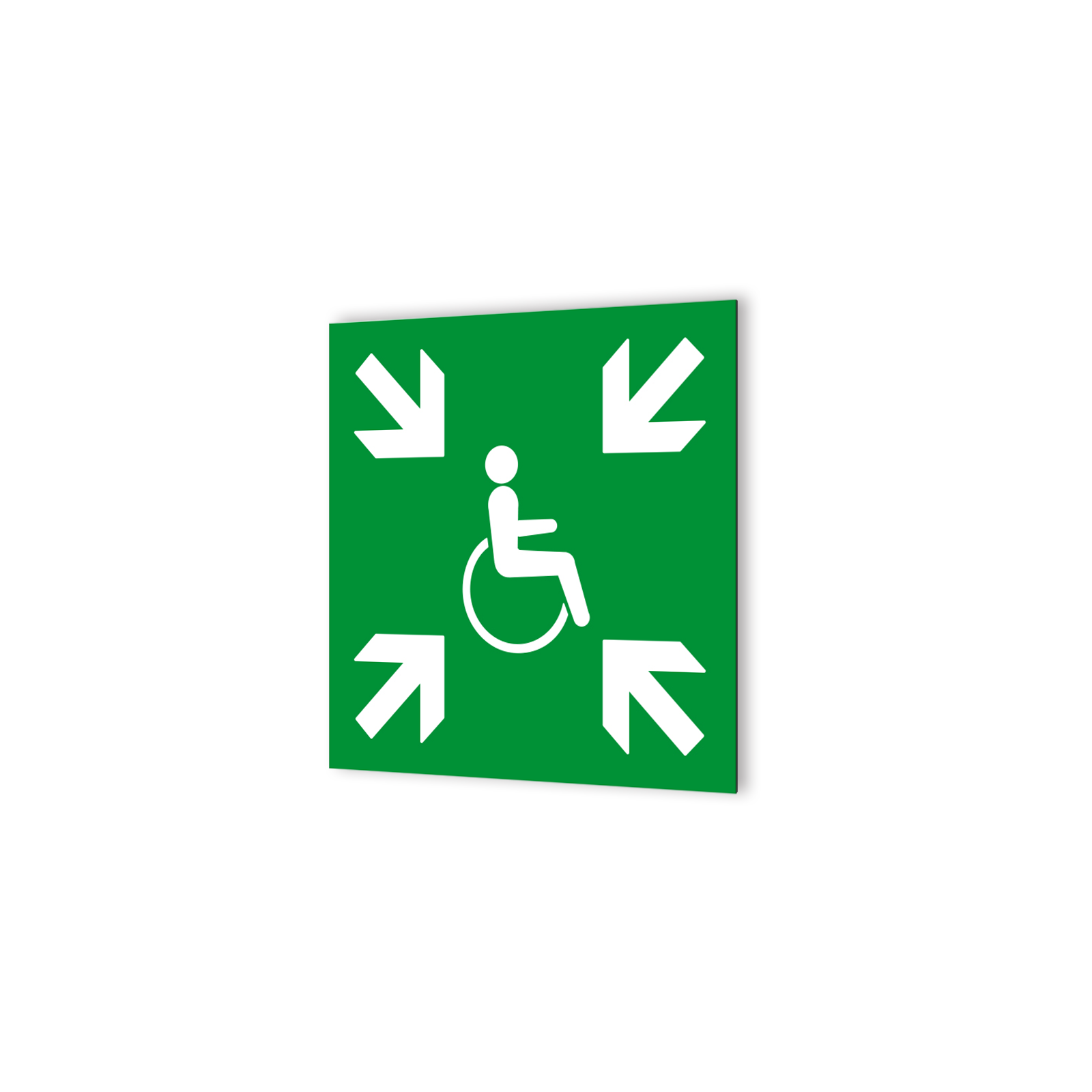 Pictogramme Point de Rassemblement PMR - Panneau signalétique Dibond ...