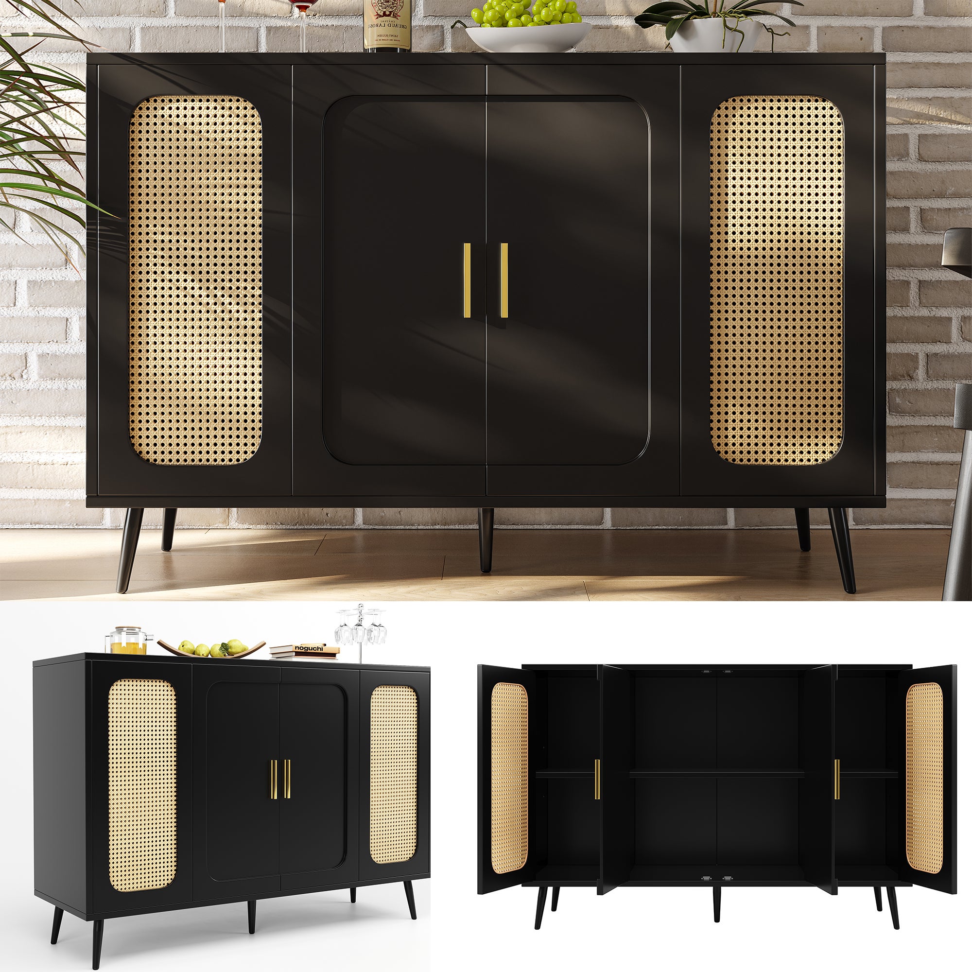 Buffet avec rangement, buffets, armoires de rangement avec portes ...