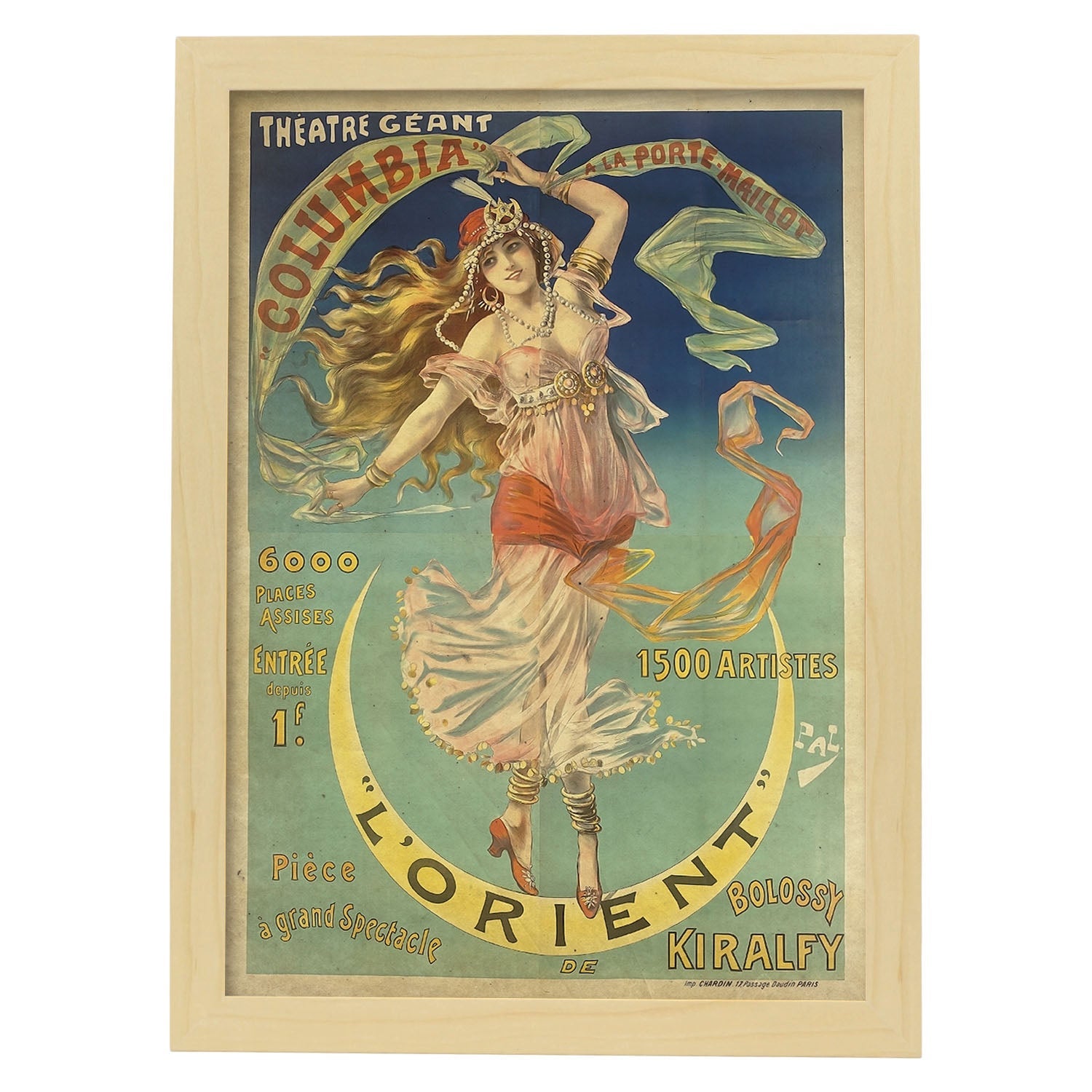 Poster Vintage De Lorient. Con Imagenes Vintage Y De Publicidad Antigua. Marco Blanco - A3 ...