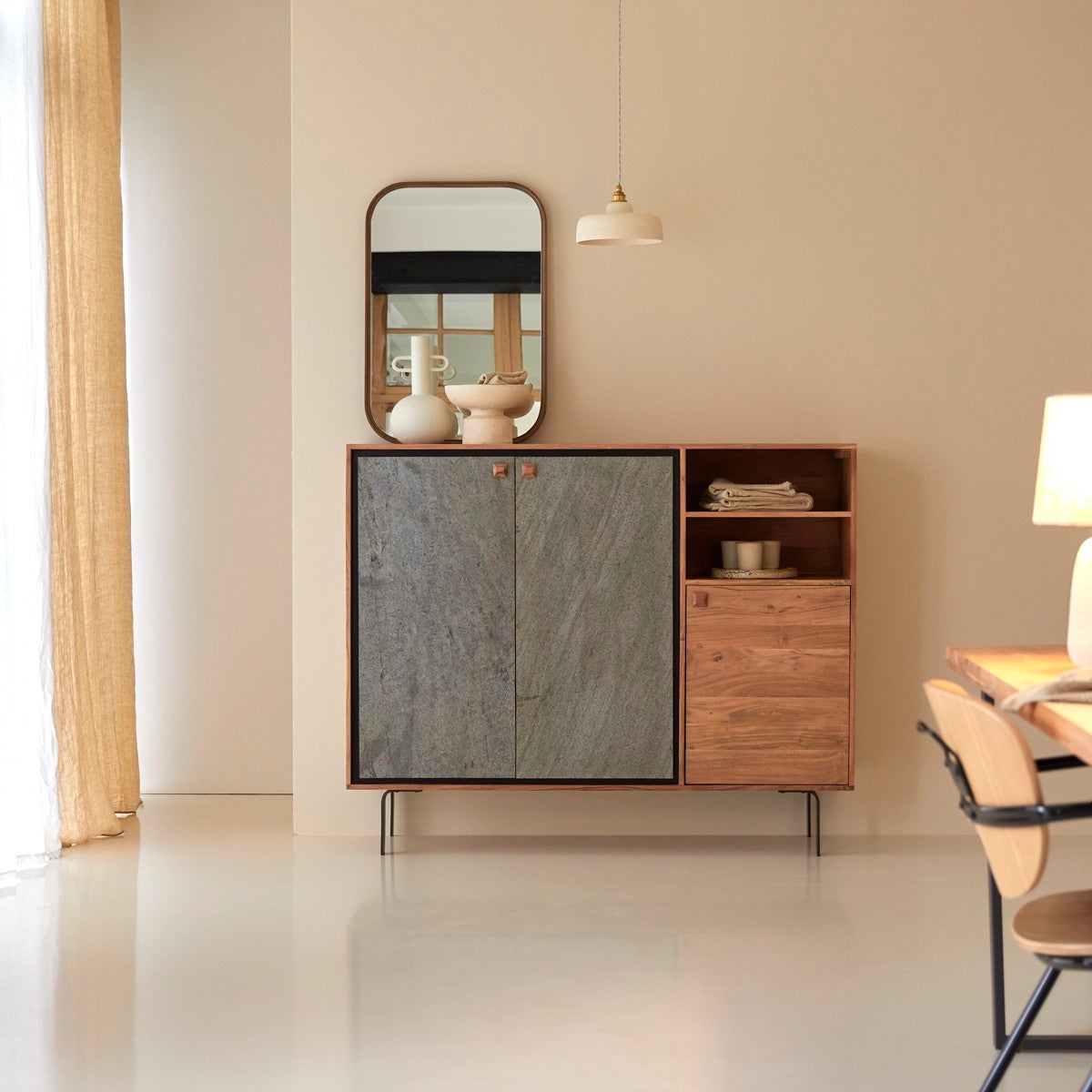 Tikamoon Buffet en acacia 150 cm Temis | Leroy Merlin