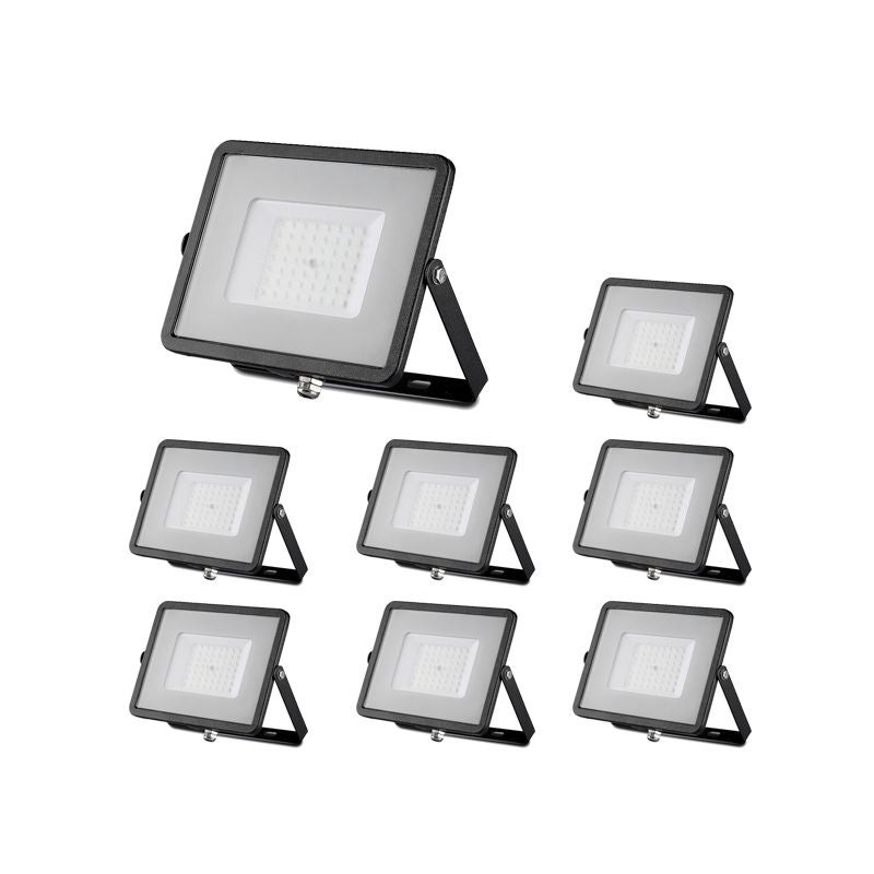 Lot de 8 Projecteurs LED extérieur 50W IP65 Samsung Chip Noir V-TAC PRO ...