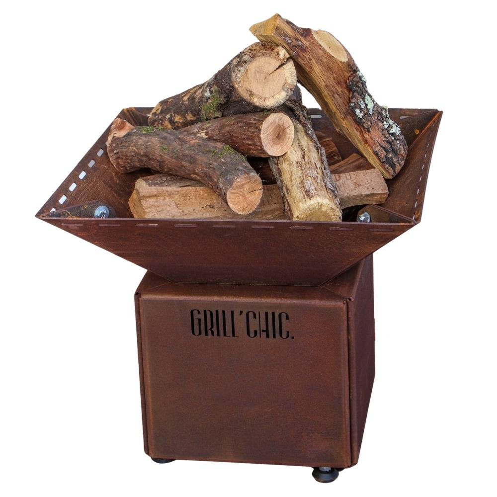 Bol A Feu Mini Cevenol Corten Carre 42 Simple Cuve | Leroy Merlin