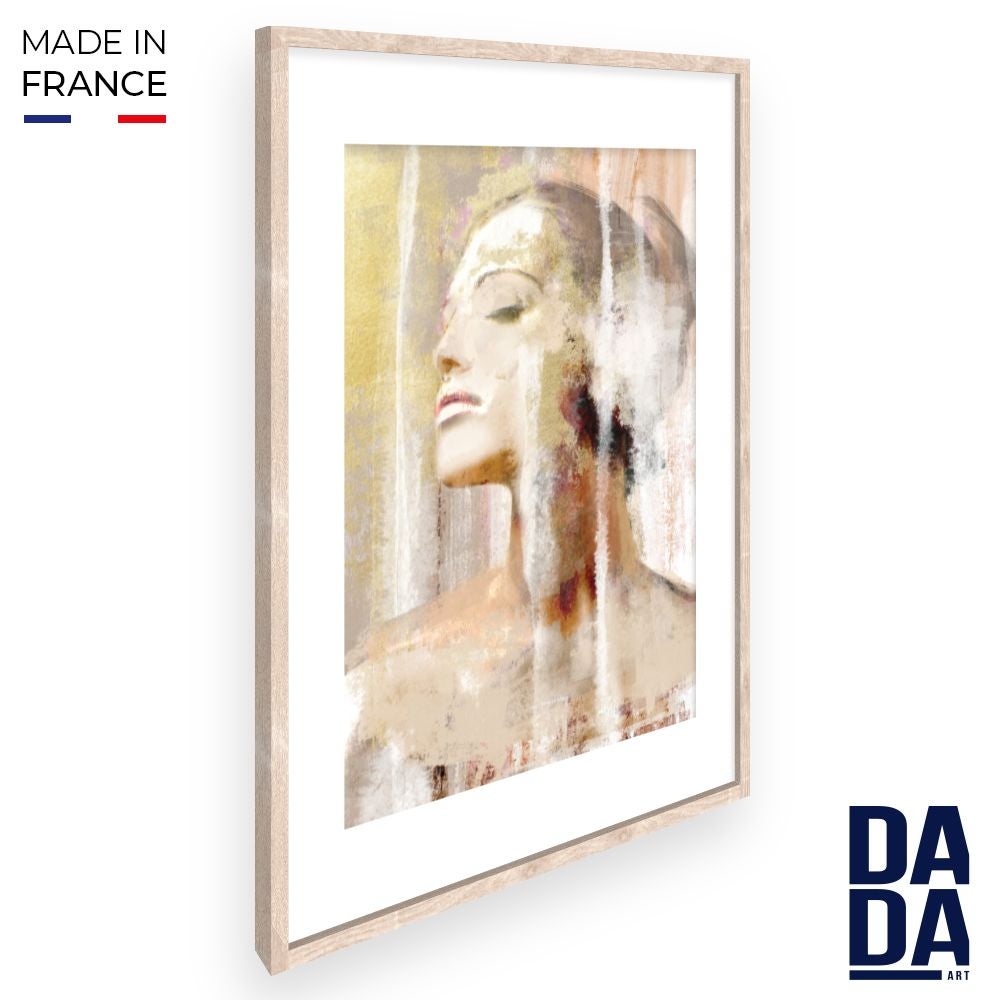 Image encadrée avec cadre CHÊNE / 50x70cm / Élégance éthérée / Créé et ...