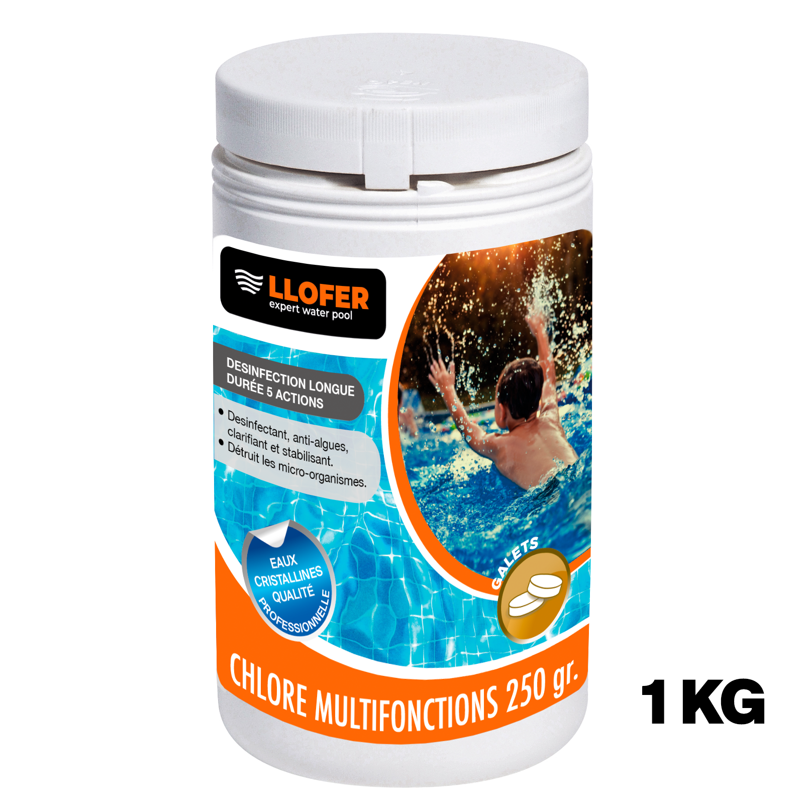 Cloro multifuncion pastillas 250gr - 1kg | Leroy Merlin