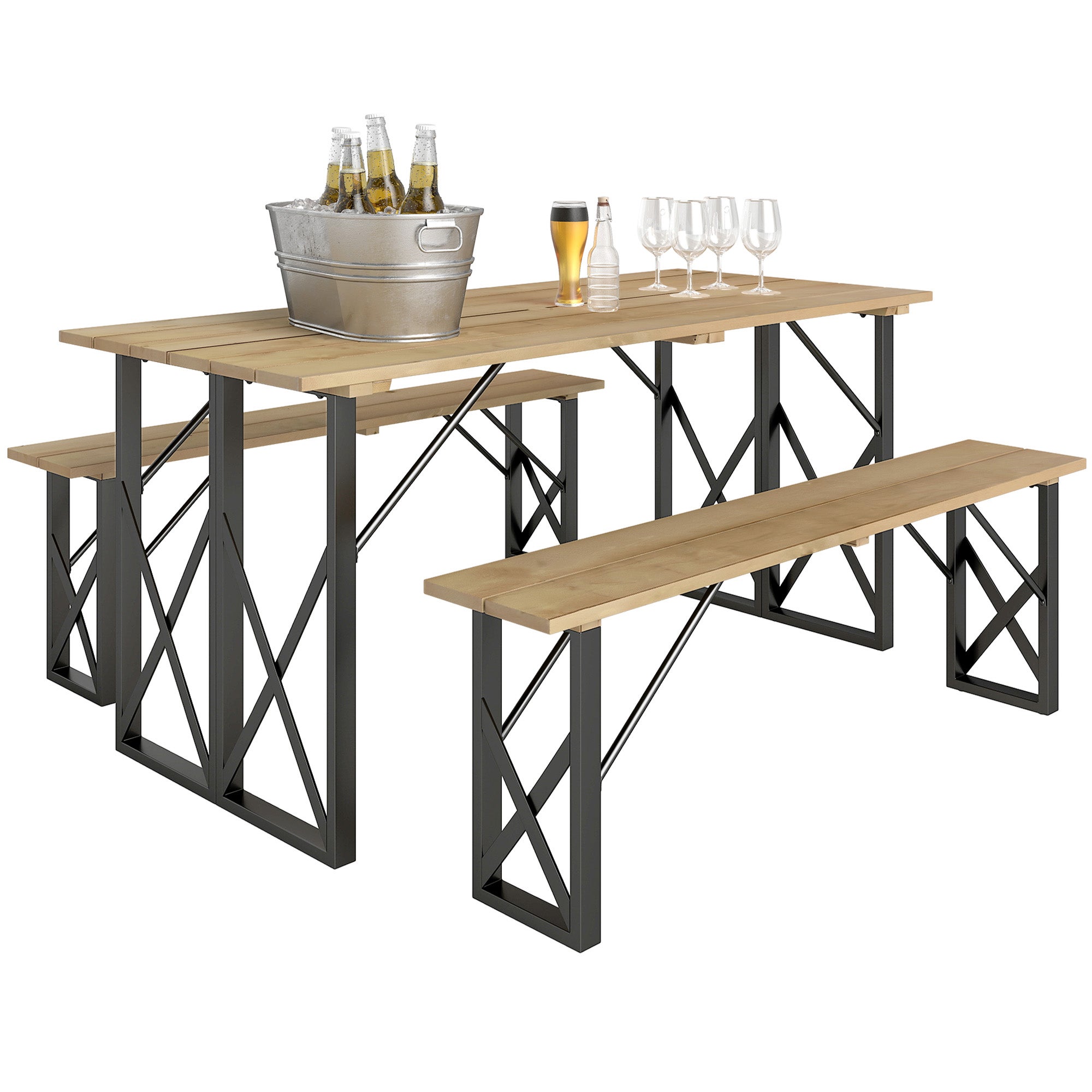 Table En Bois Avec Banc