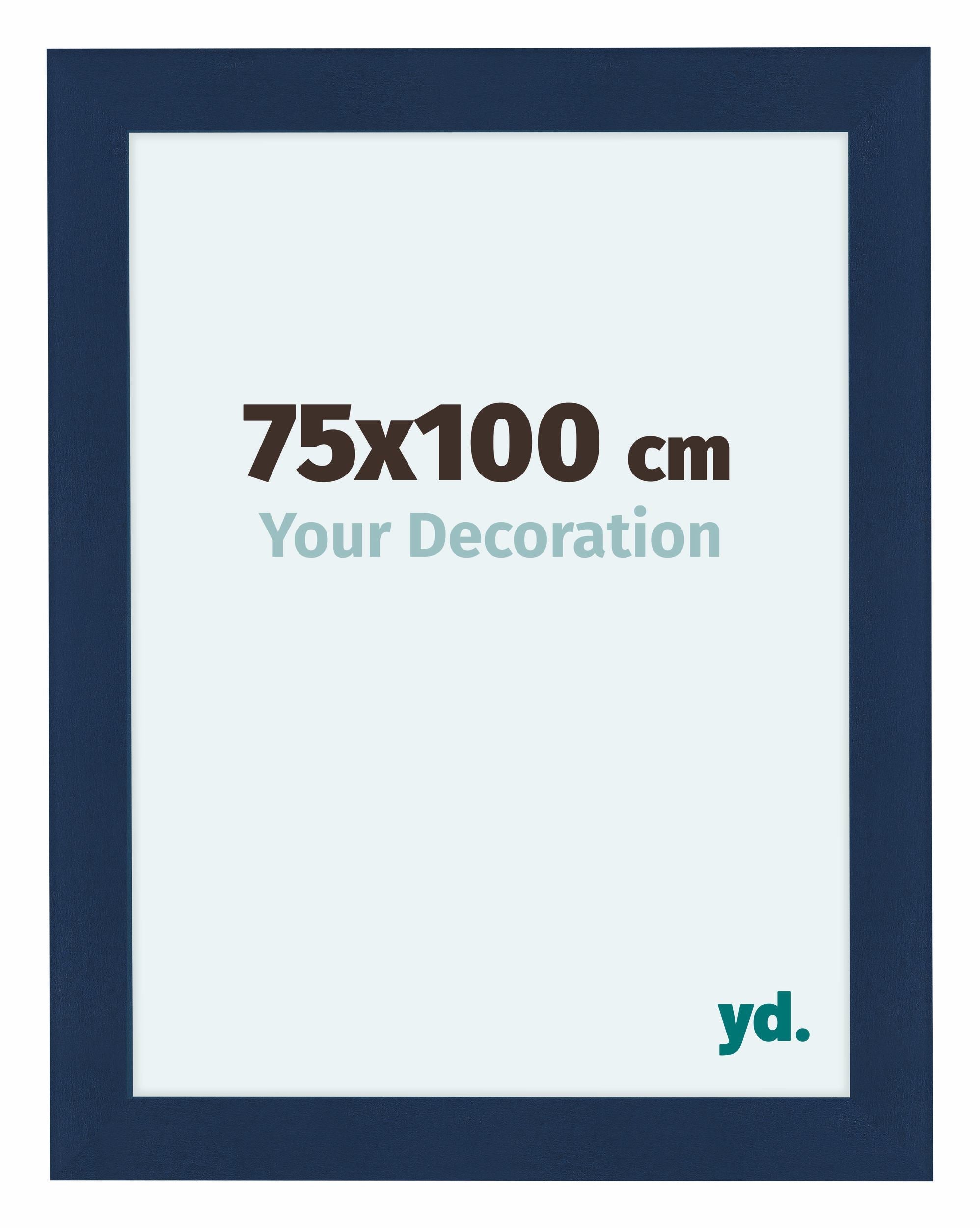 Yd. Cadre photo 75x100 cm - Bleu Fonce Patine - MDF - Como | Leroy Merlin