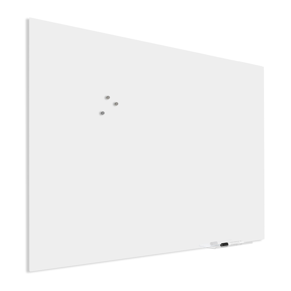 Tableau en verre Premium avec fixation aveugle - 100x150 cm - Blanc ...