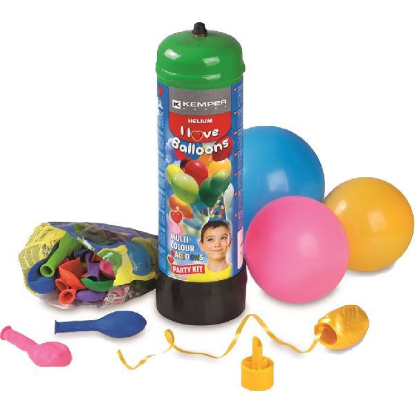 Kit de gonflage avec 30 ballons : bouteille 2.2L helium + 20m fil ...