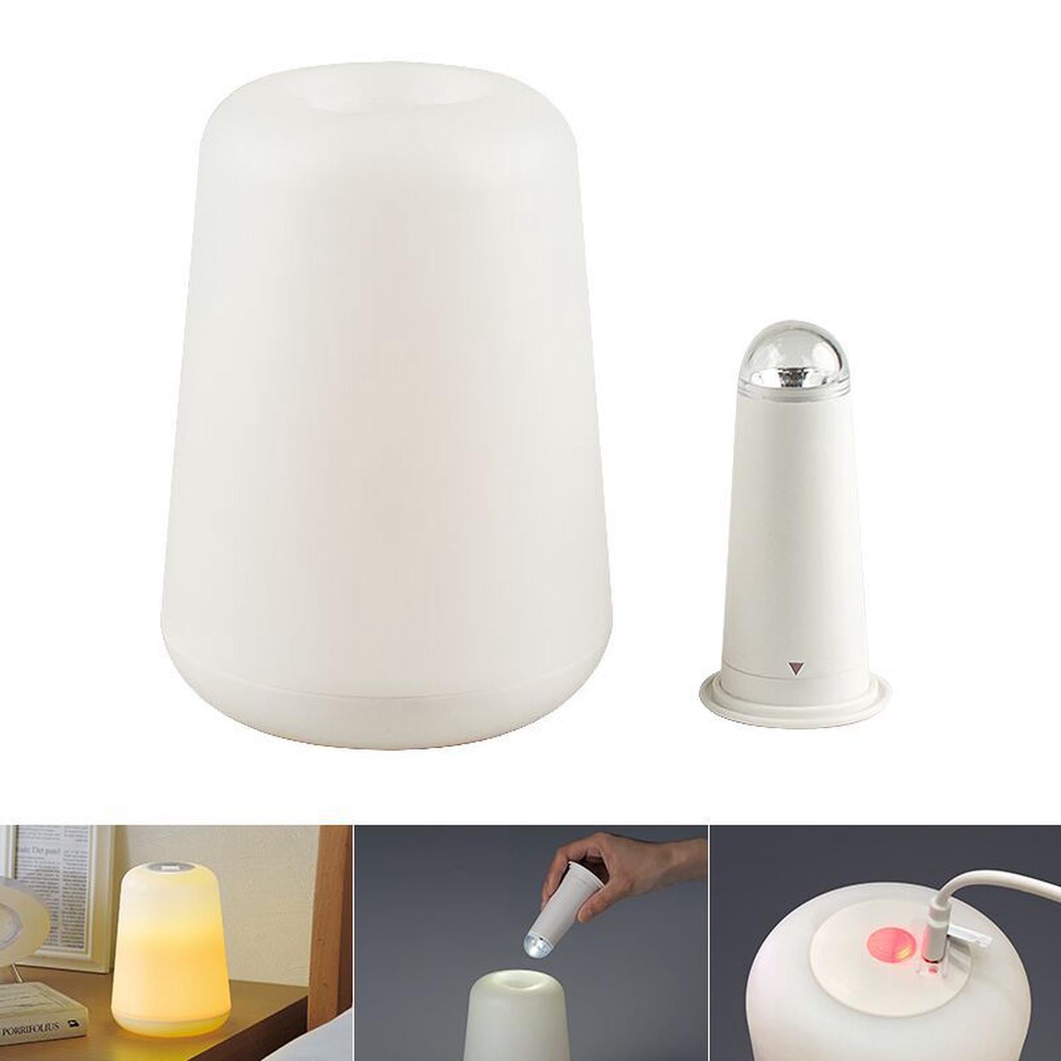 Lampe de chevet rechargeable par USB, lampe torche à double usage ...