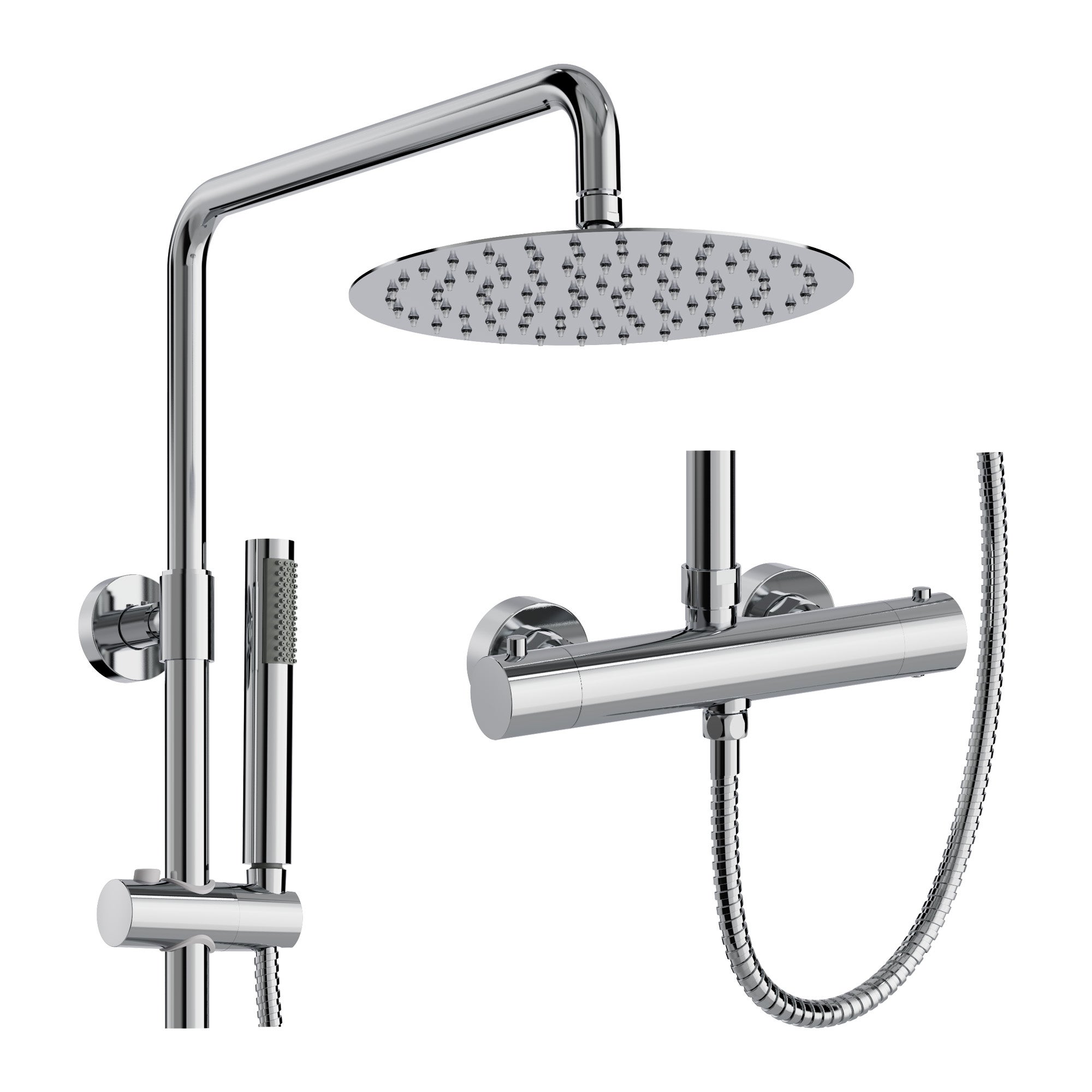 Columna Ducha Termostatico Duich Cromo acabado cromo, cartucho cerámico ...