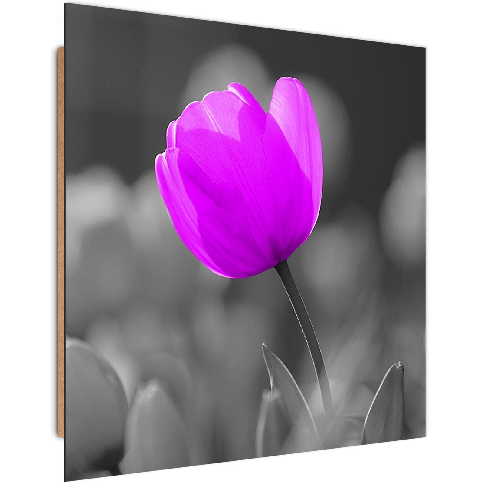 Tableau bois tulipe violette | Leroy Merlin