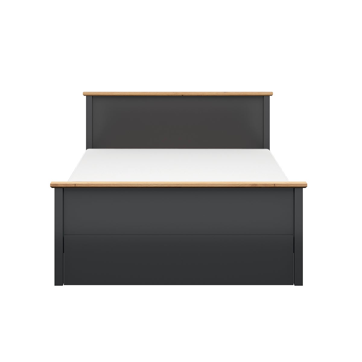 Lit 140x200 Duck Gris anthracite et Bois | Leroy Merlin