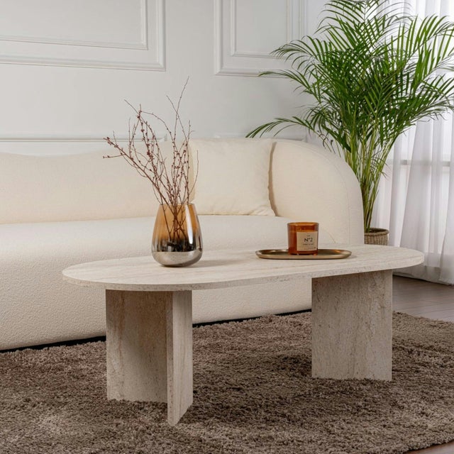 Table basse effet travertin au meilleur prix | Leroy Merlin