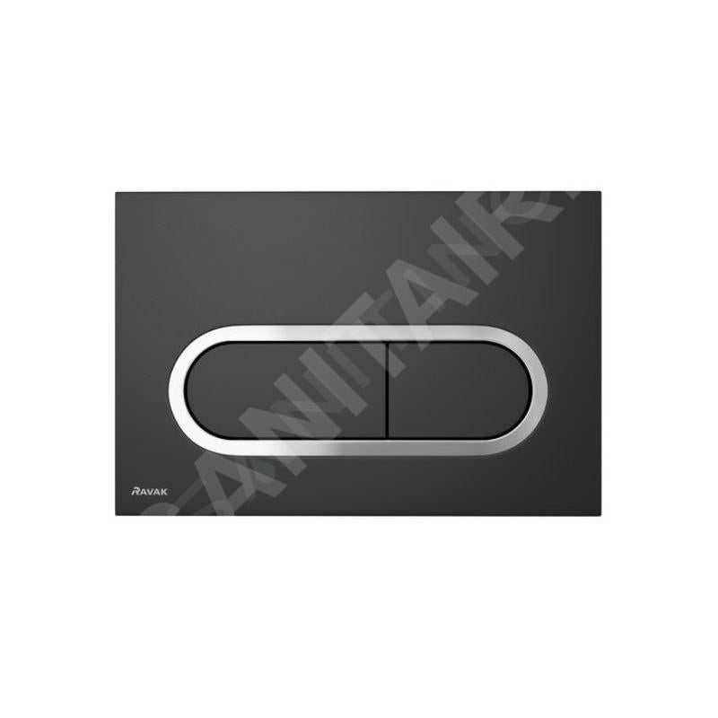 Ravak Chrome - Plaque de déclenchement, noir mat/chrome X01797 | Leroy ...