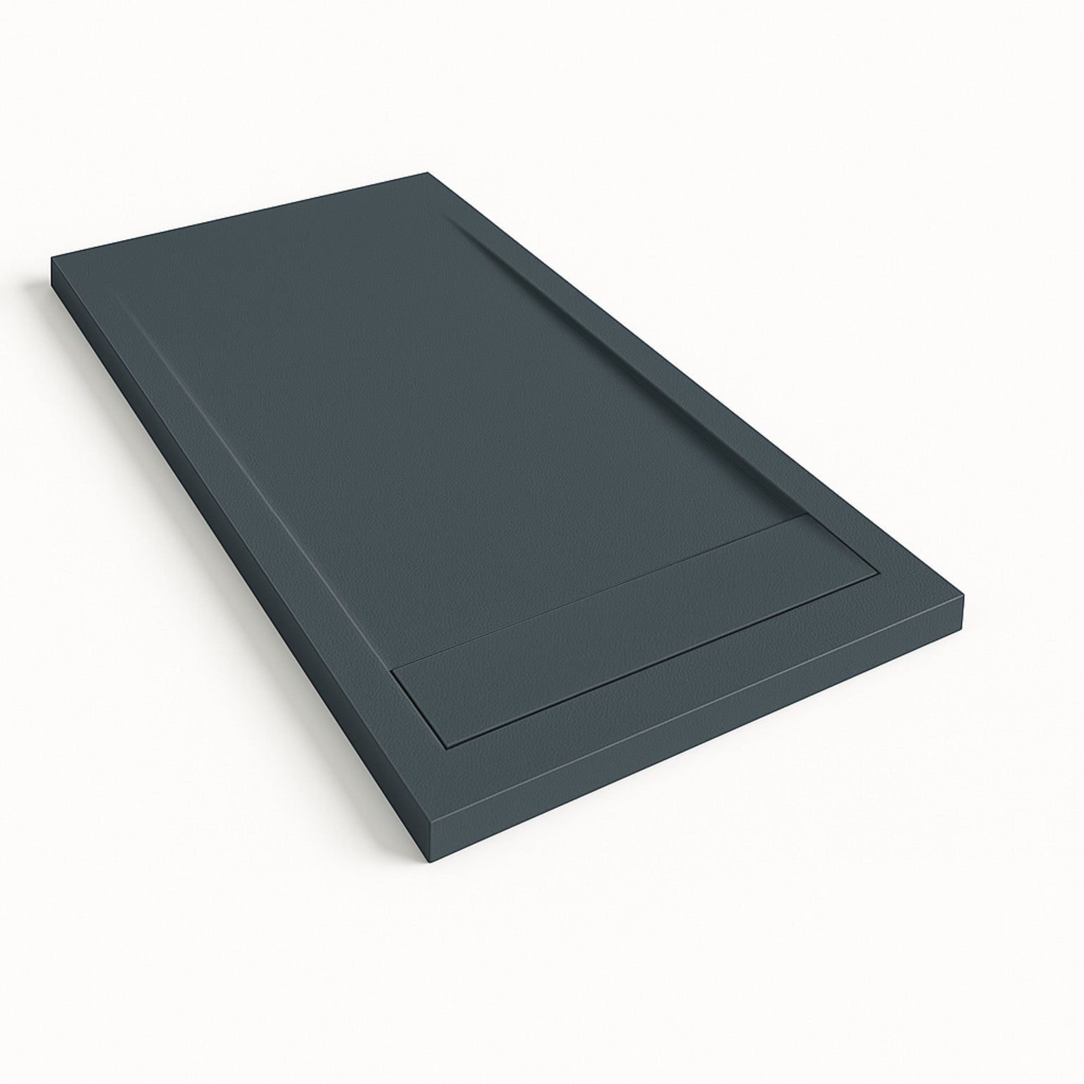 Plato de ducha Bidai con marco 70X170 cm color Gris Pizarra RAL 7015 ...