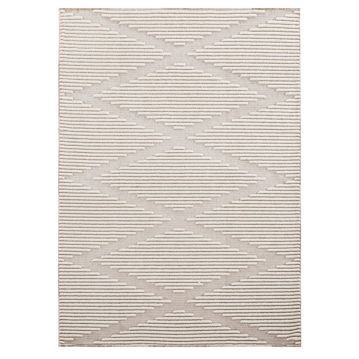 Alfombra moderna 988 CREMA 108X154 cm | Leroy Merlin