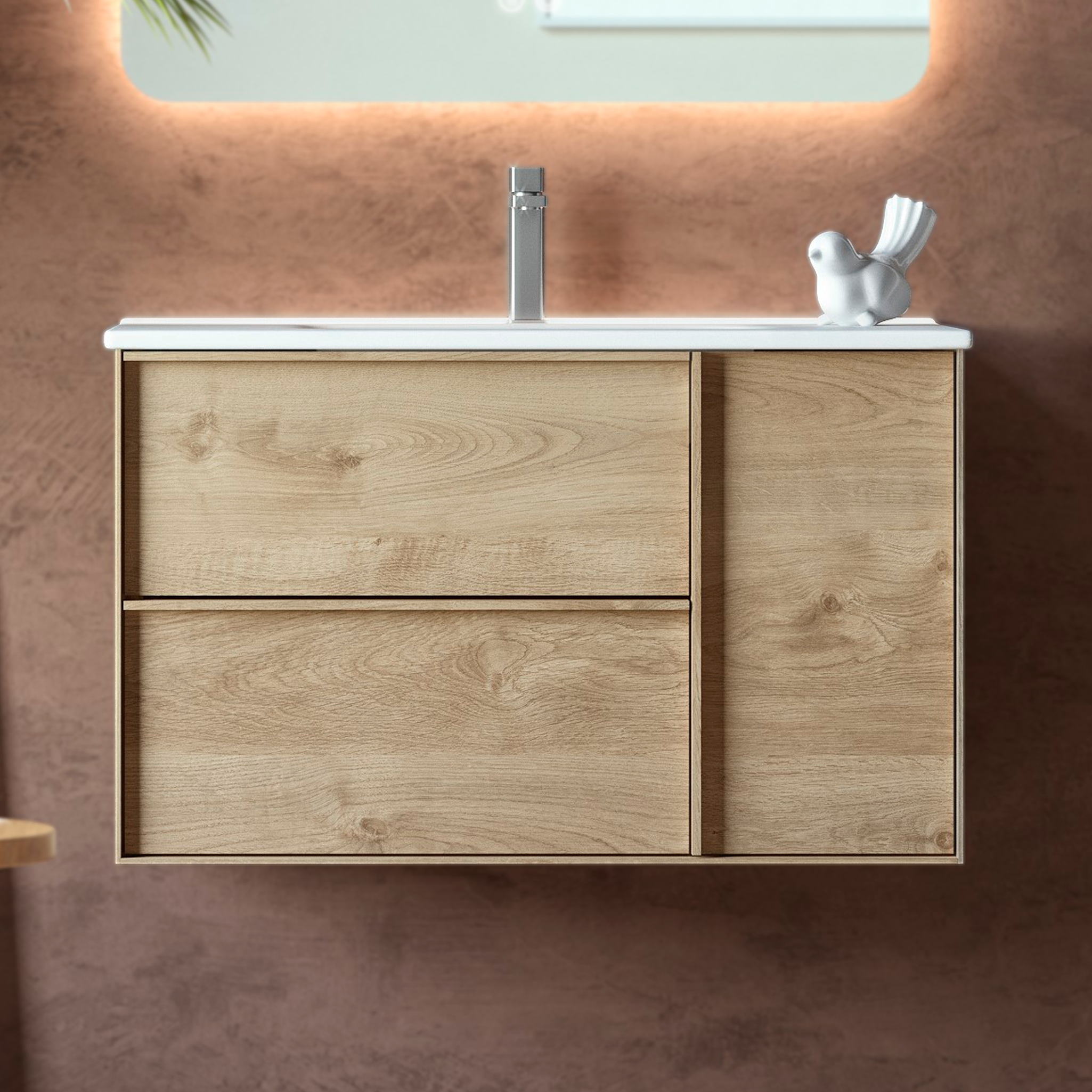 Mueble de Baño Con Lavabo OSLO, Ancho de 100 cm | Leroy Merlin
