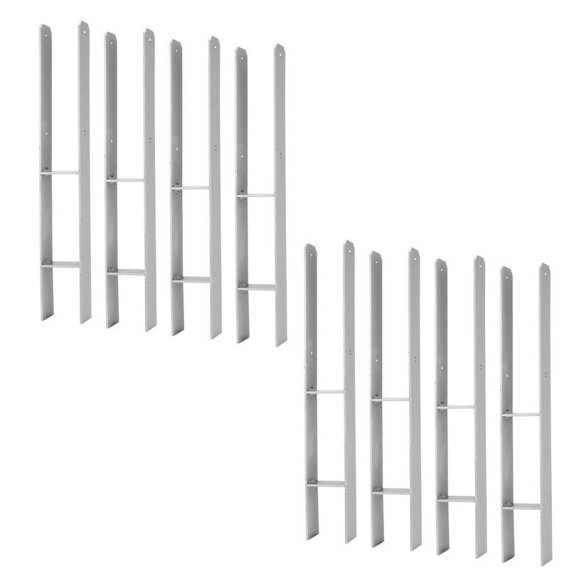 Anclaje de poste Viga en H Soporte de poste Soporte de protección de ...