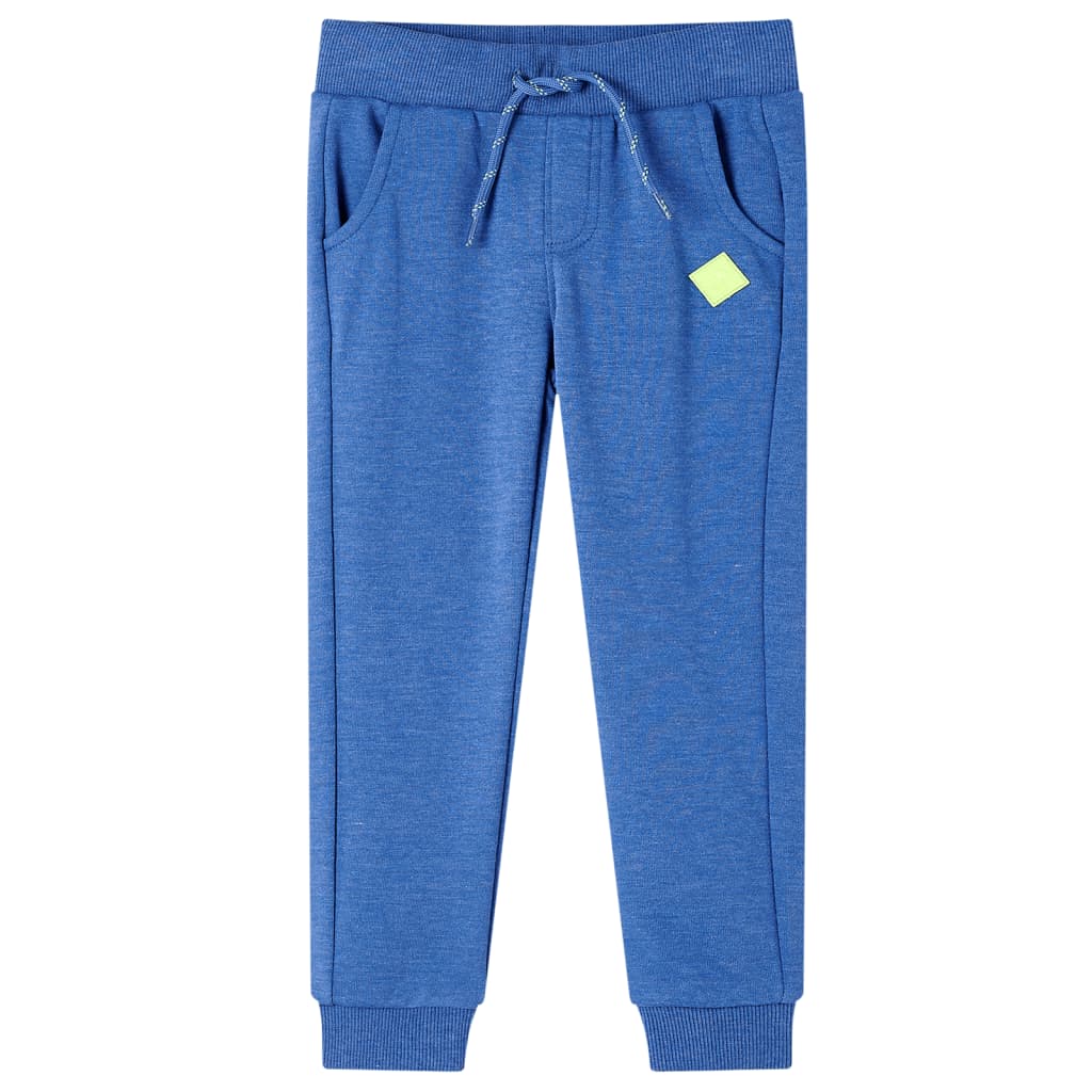 Pantalones de chándal infantiles azul mélange 92 | Leroy Merlin