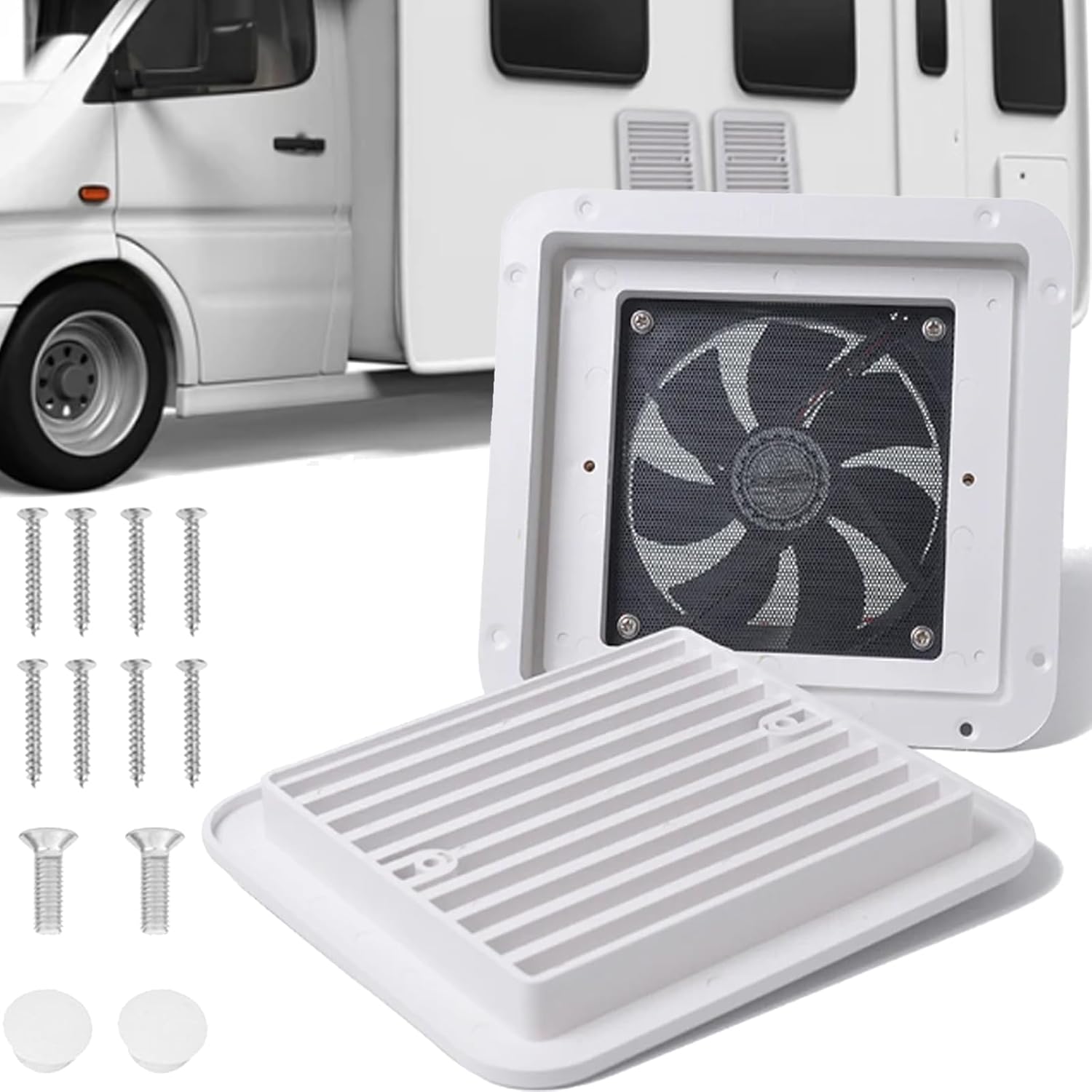 Ventilador extractor de 12 V - 2,4 W para caravanas, ventilación para ...