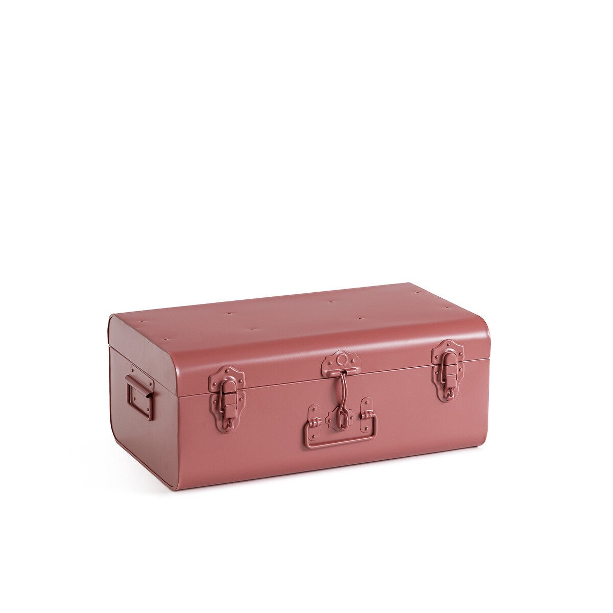 Cantine malle en métal acier, Masa - Vieux rose - taille unique | Leroy ...