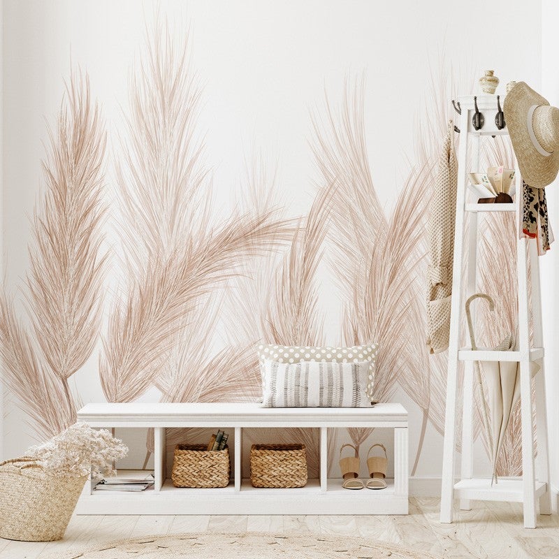 Papier Peint Panoramique Pampa Végétale Brun - 99DECO - L240xH270cm ... Papier Peint Panoramique Pampa Végétale Brun - 99DECO - L240xH270cm ...